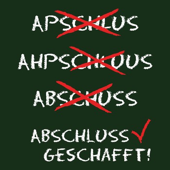 Abschlussmotiv A137 - Abschluss geschafft! || Abishirts von SCHUL.AG
